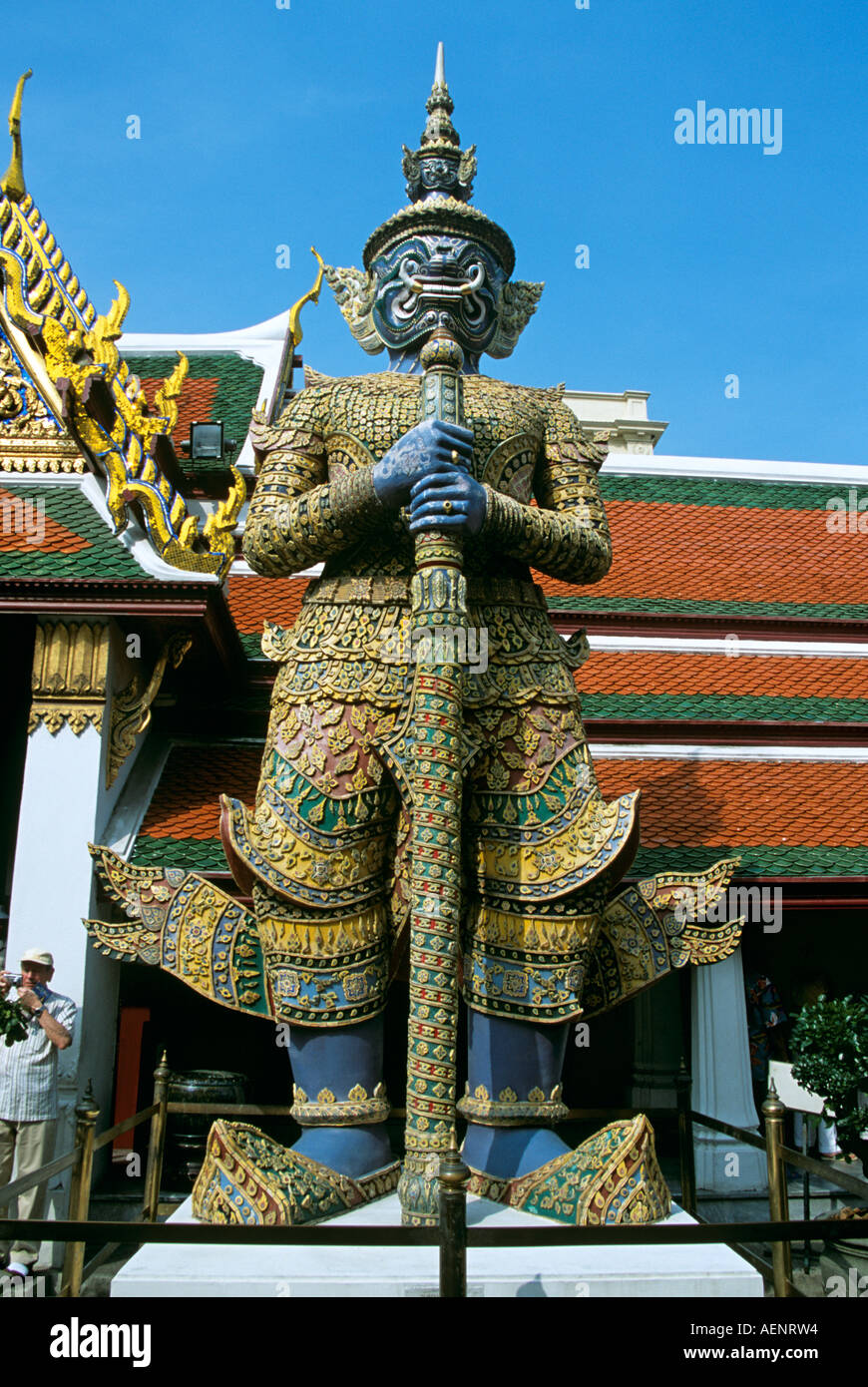 Temple Guard, Grand Palace, Bangkok, Thailand Stock Photo - Alamy