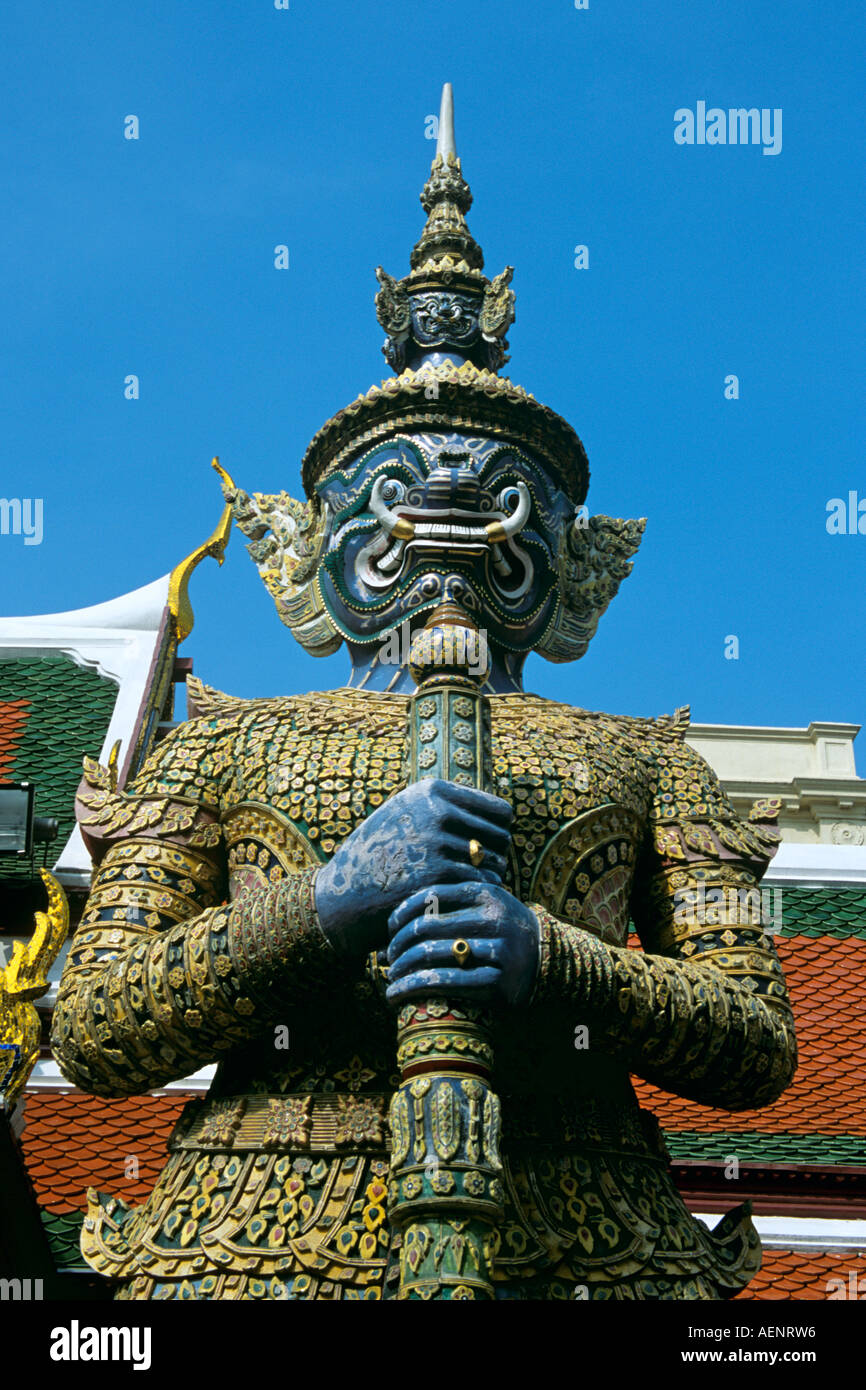 Temple Guard, Grand Palace, Bangkok, Thailand Stock Photo - Alamy