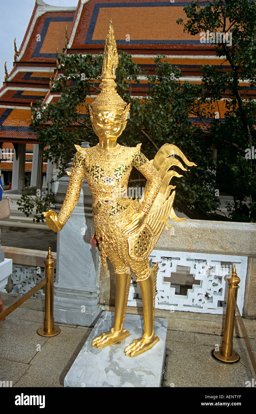 Golden statue, Grand Palace, Bangkok, Thailand Stock Photo - Alamy