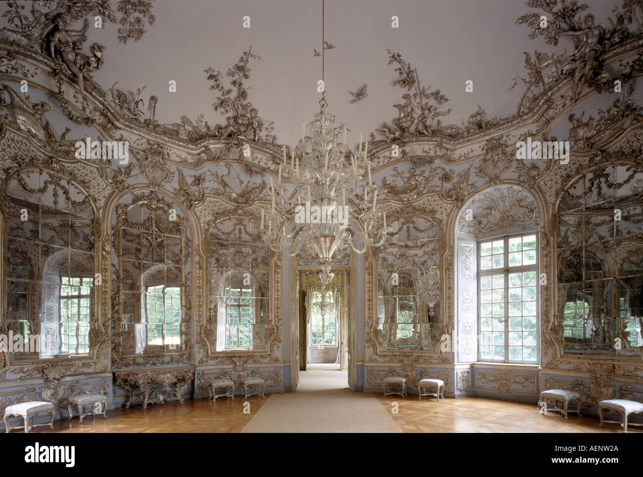 München, Schloßpark Nymphenburg, Amalienburg Stock Photo - Alamy