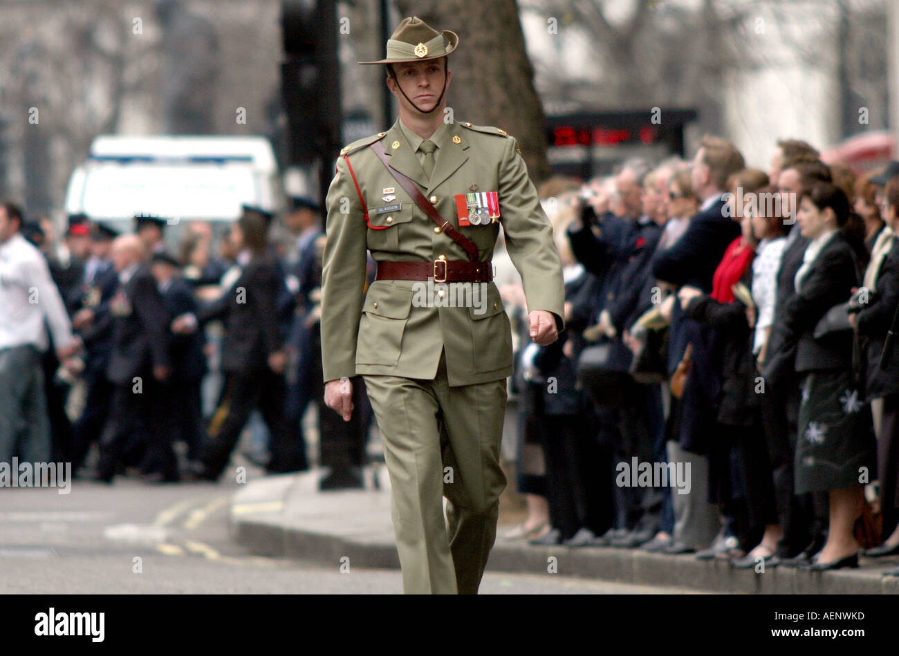 ANZAC day Wreath Laying ceremony at the Cenotaph Whitehall SW1 ...