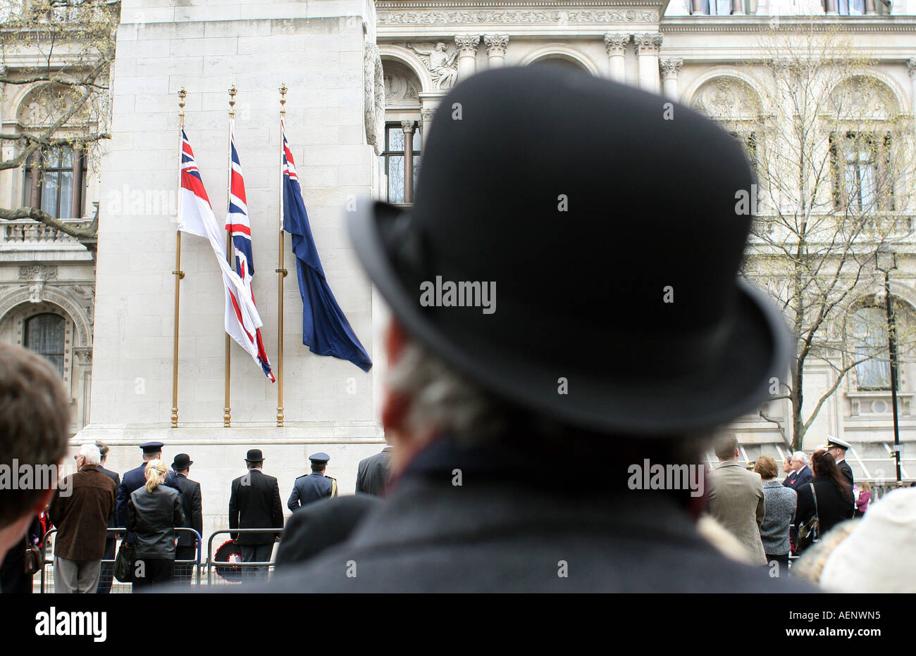 ANZAC day Wreath Laying ceremony at the Cenotaph Whitehall SW1 ...