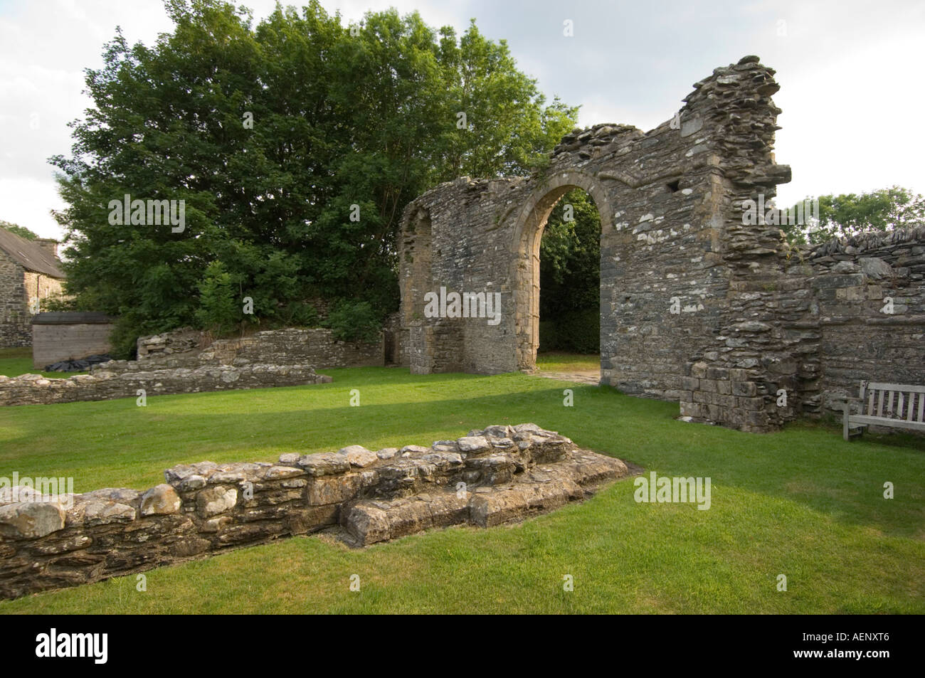 Ruined abbey strata florida hi-res stock photography and images - Alamy