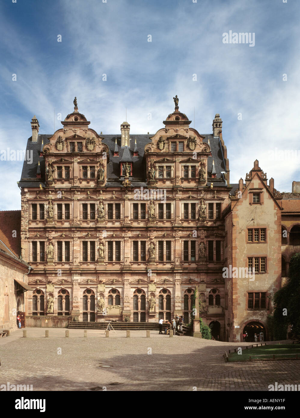 Heidelberg, Schloß, Friedrichsbau Stock Photo - Alamy