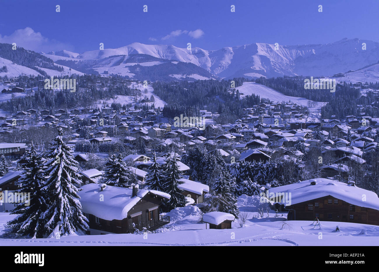 Chalet winter in megeve hi-res stock photography and images - Alamy