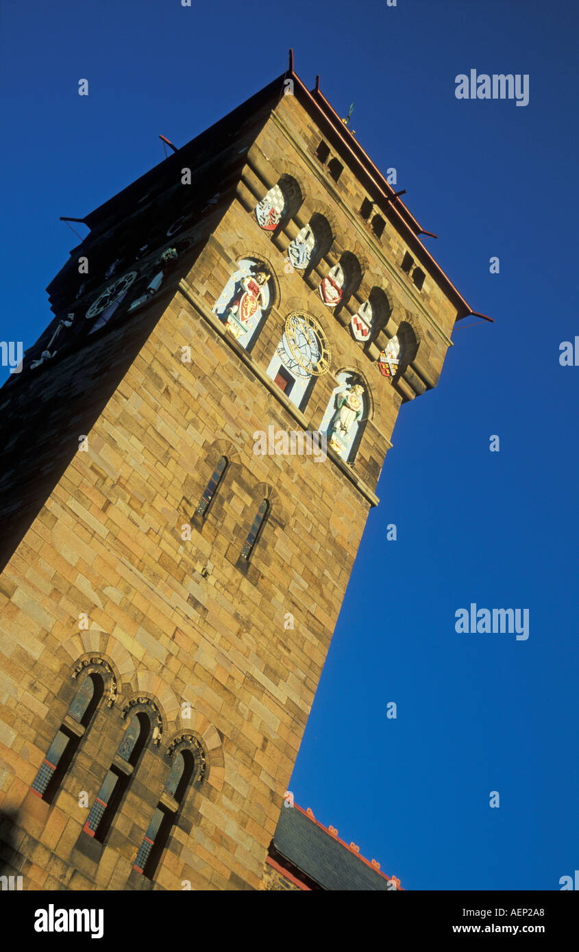 The Marquis of Bute tower at Cardiff castle city centre Cardiff ...