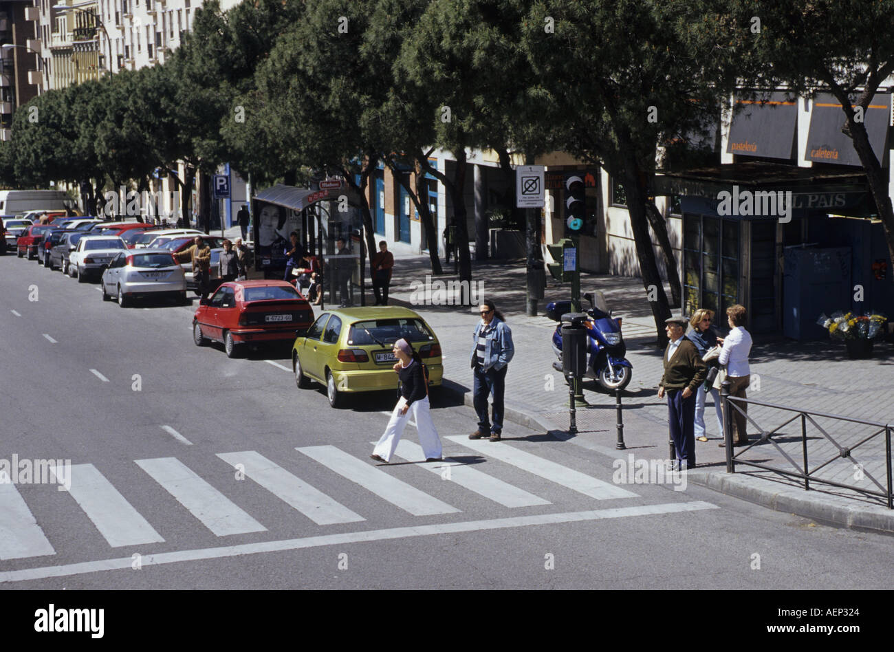 SPANISH STREETS MADRID SPAIN Stock Photo - Alamy
