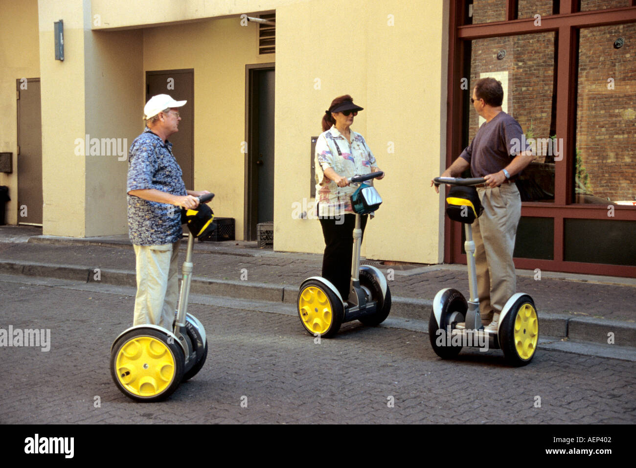 Segway Human Transporter HT being tried in the street Seattle North ...