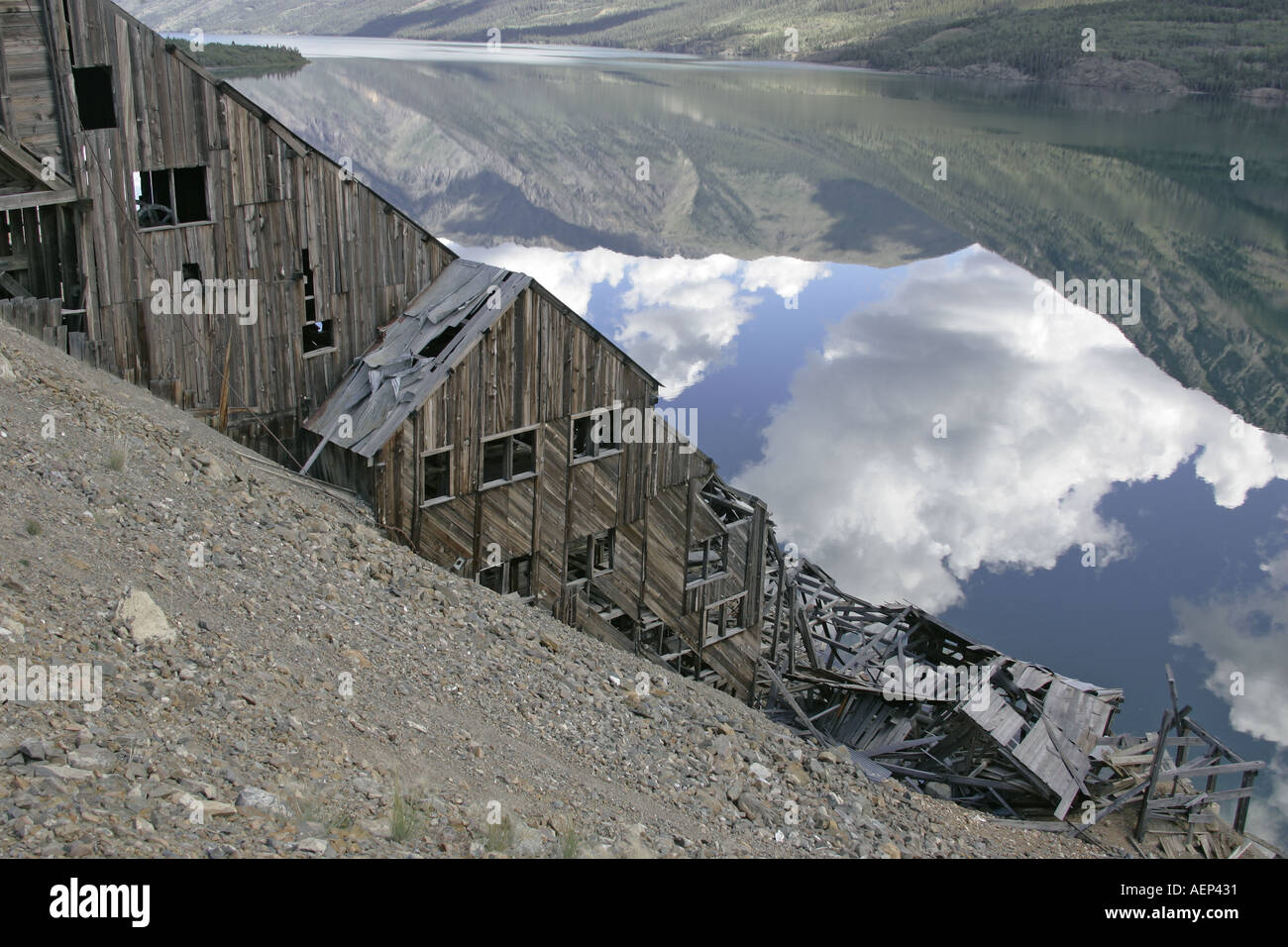 the wooden buildings of the Venus Mill the buildings housed a tramway ...