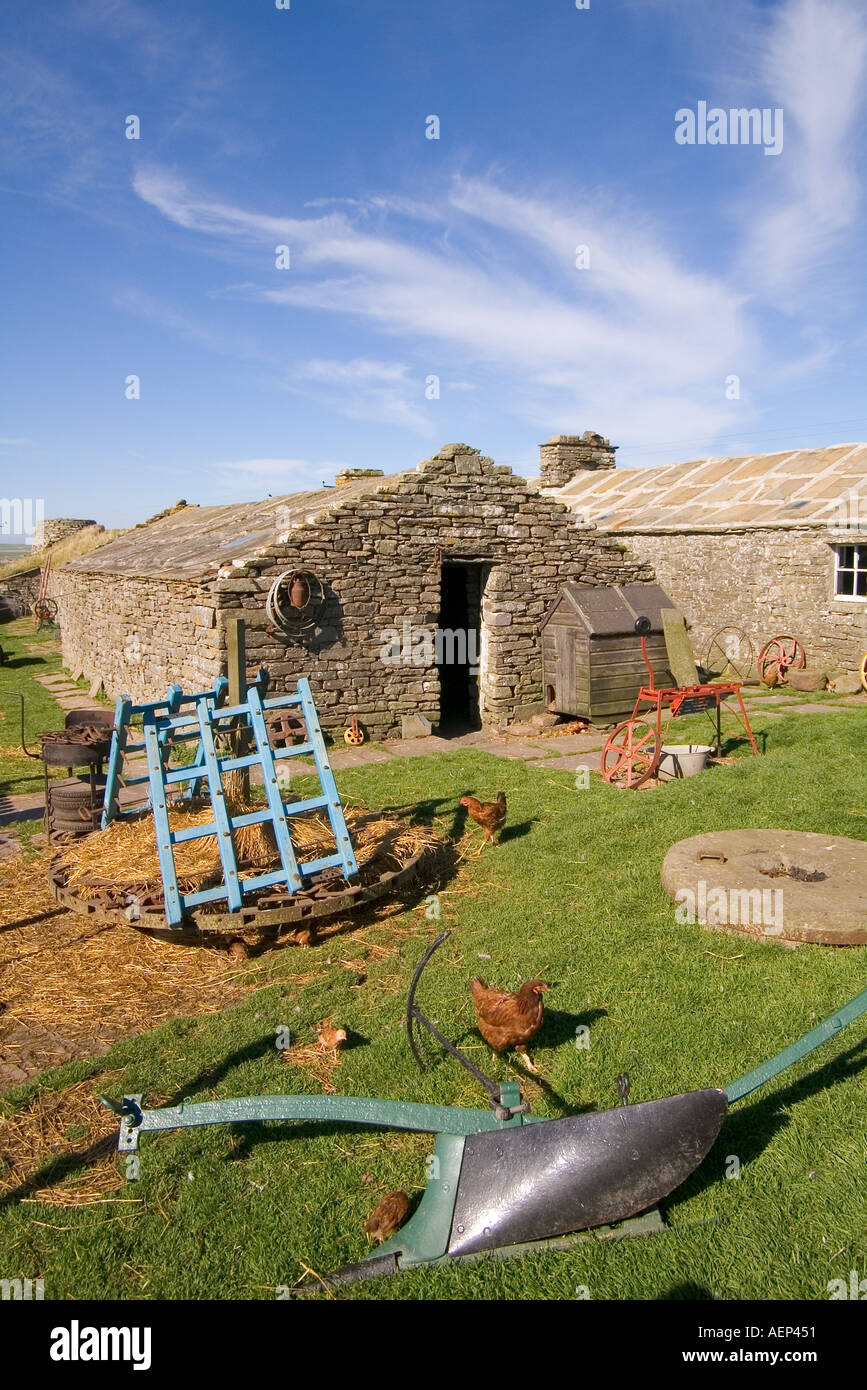 dh Farm Museum CORRIGALL ORKNEY Farmhouse buildings mill wheel farm ...