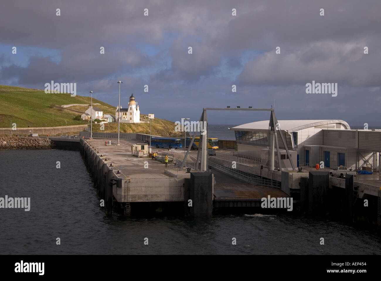 dh SCRABSTER CAITHNESS Scottish port Ferry terminal roll on roll off ...