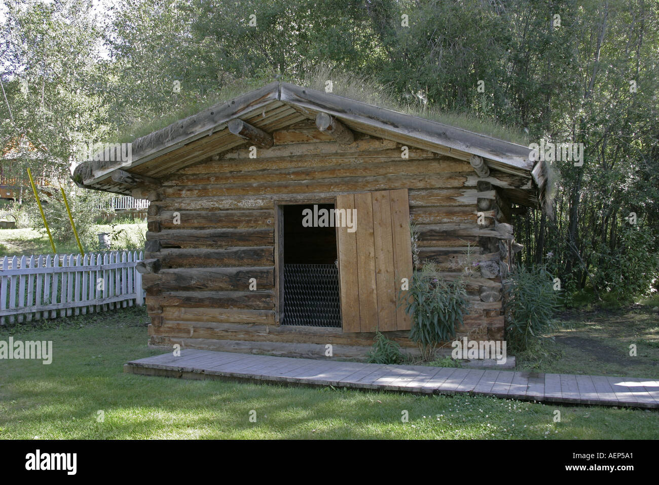 the log cabin of Jack London Dawson Yukon Territory Canada Stock Photo ...