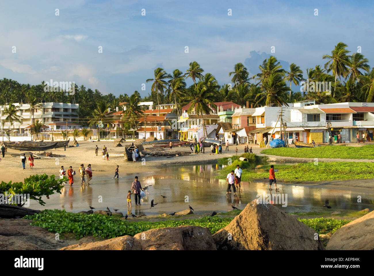 Kovalam village hi-res stock photography and images - Alamy