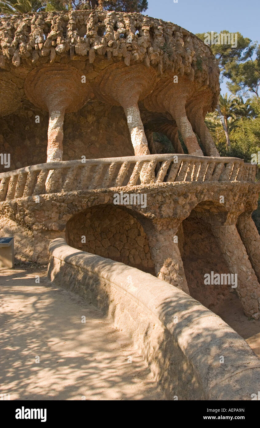Parc Guell in Barcelona designed by Gaudi Stock Photo - Alamy