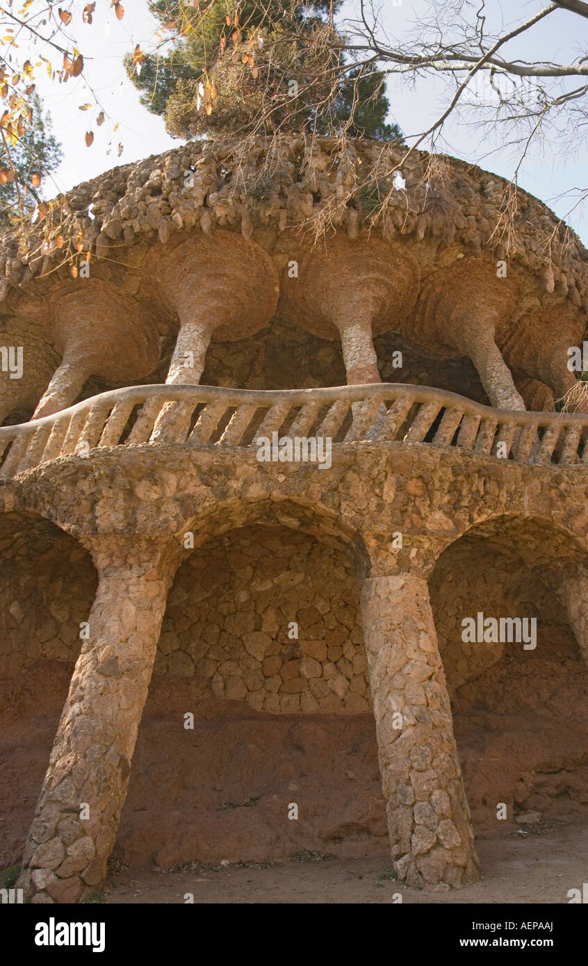 Parc Guell in Barcelona designed by Gaudi Stock Photo - Alamy