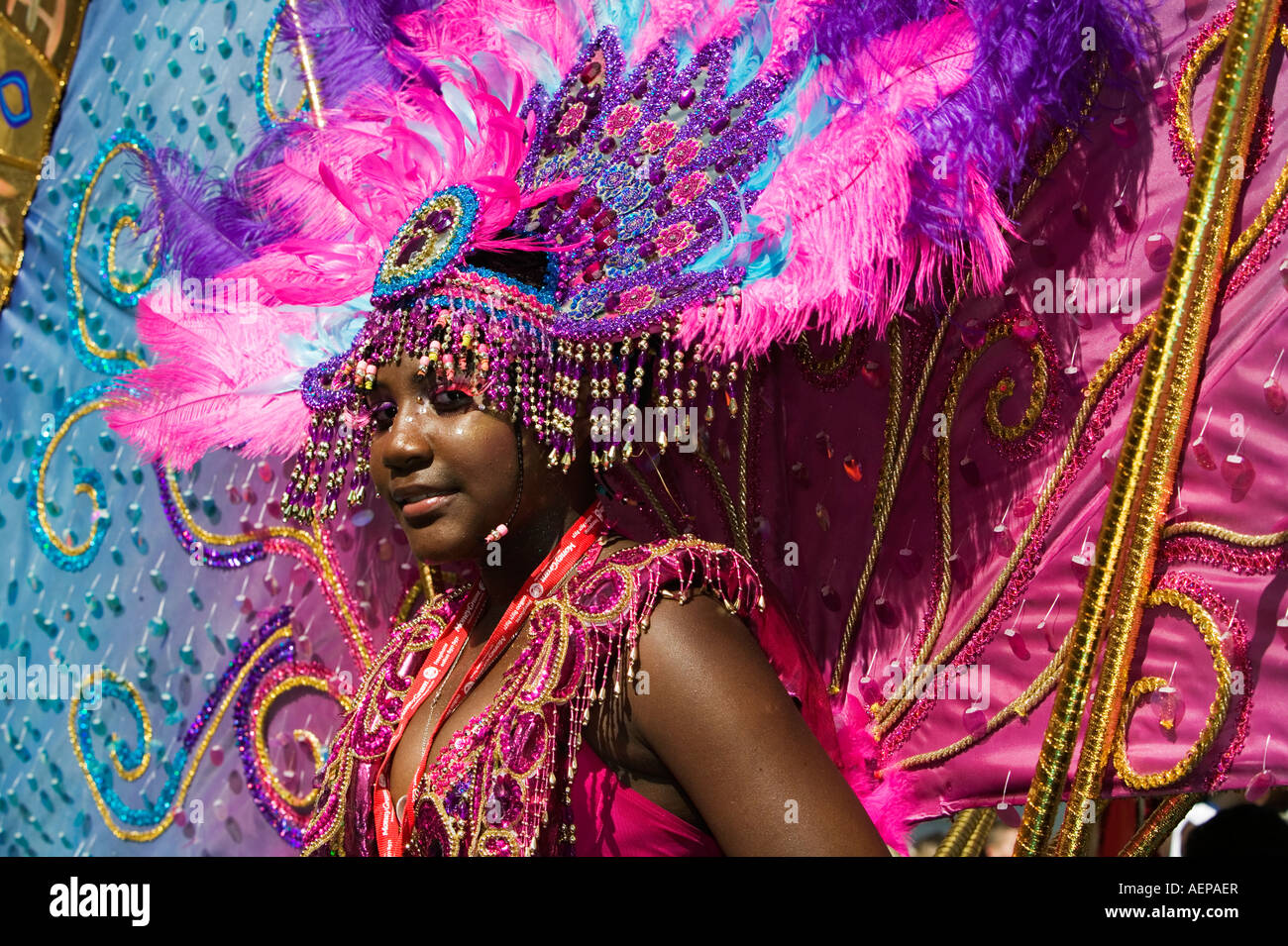 Notting Hill Carnival Parade, London, UK Stock Photo - Alamy