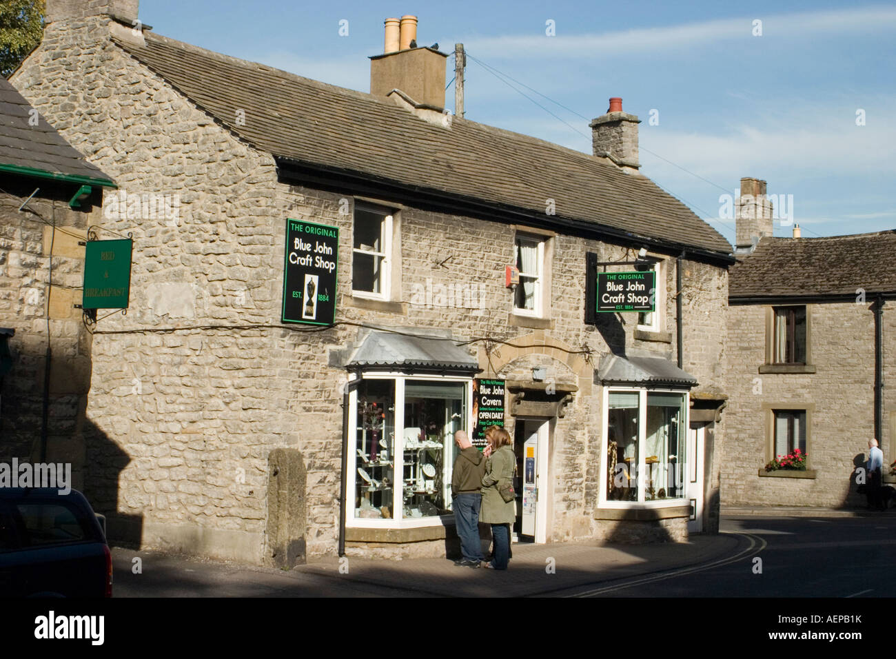 The original blue john craft shop in Castleton Peak District Derbyshire ...