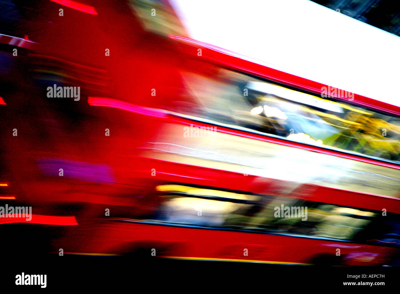 London Bus blur Stock Photo - Alamy