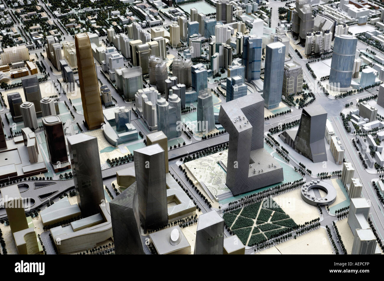 CBD area in the model of Beijing s city master plan at Beijing Planning ...