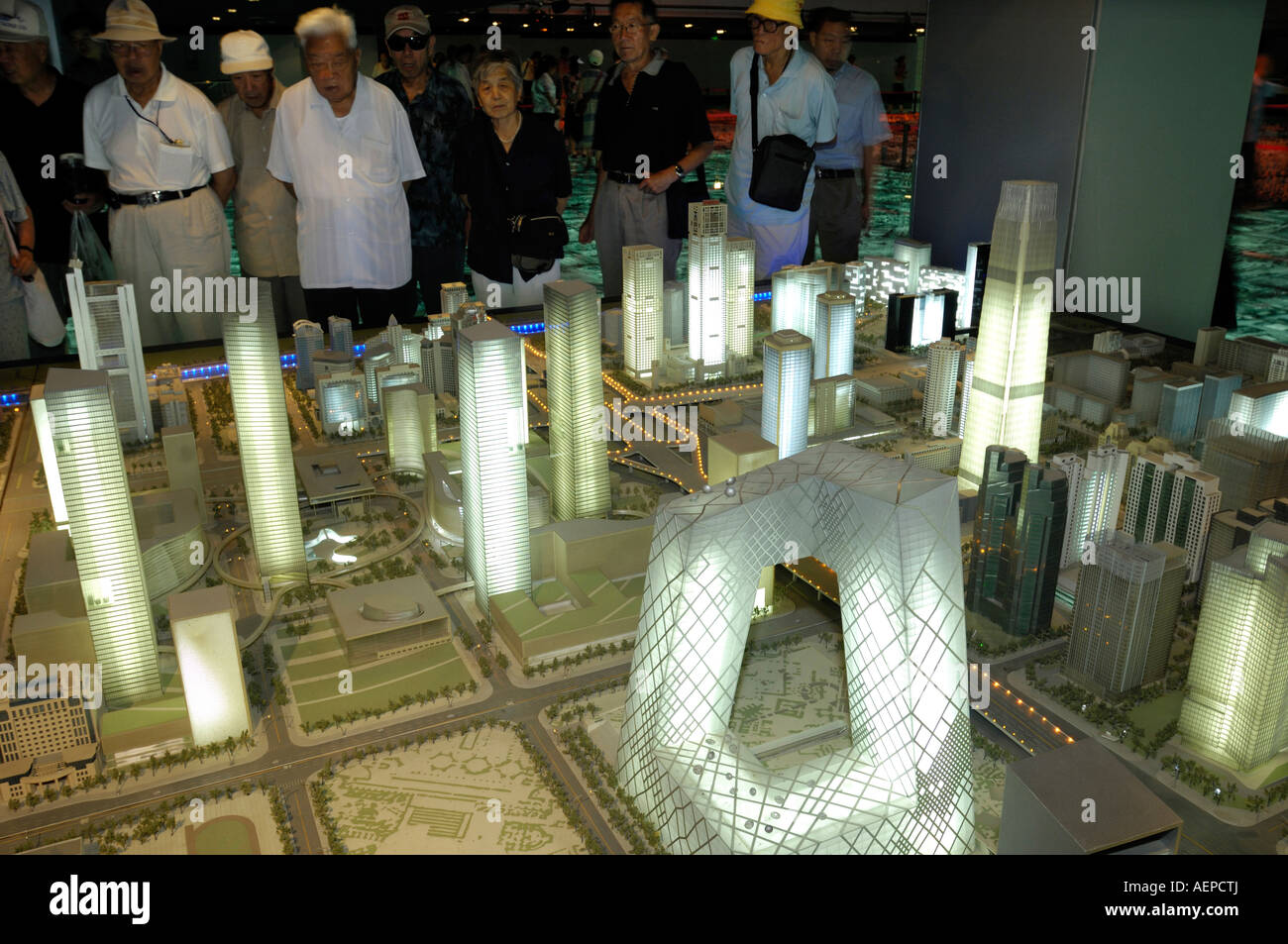 CBD area in the model of Beijing s city master plan at Beijing Planning ...