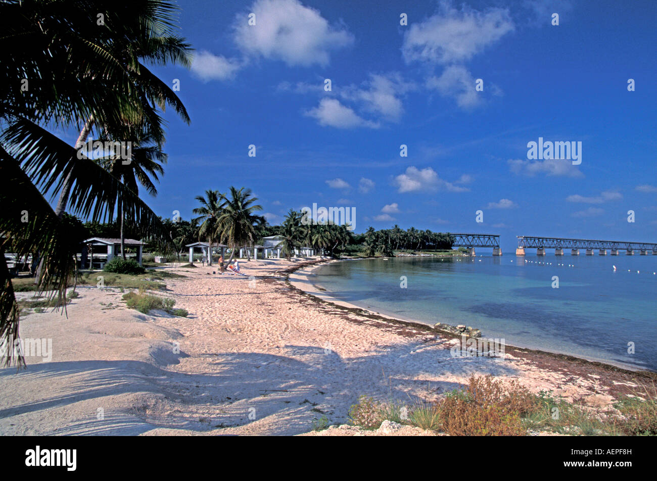 Bahia Honda State Park Florida Keys Gulf Florida Bay beach old US 1 ...