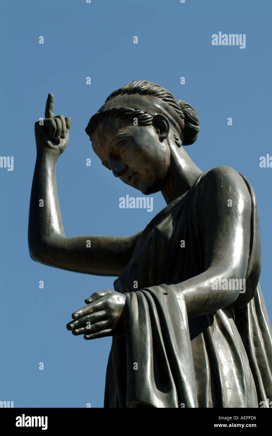 The Liberty monument nicosia lefkosia cyprus female woman Stock Photo ...