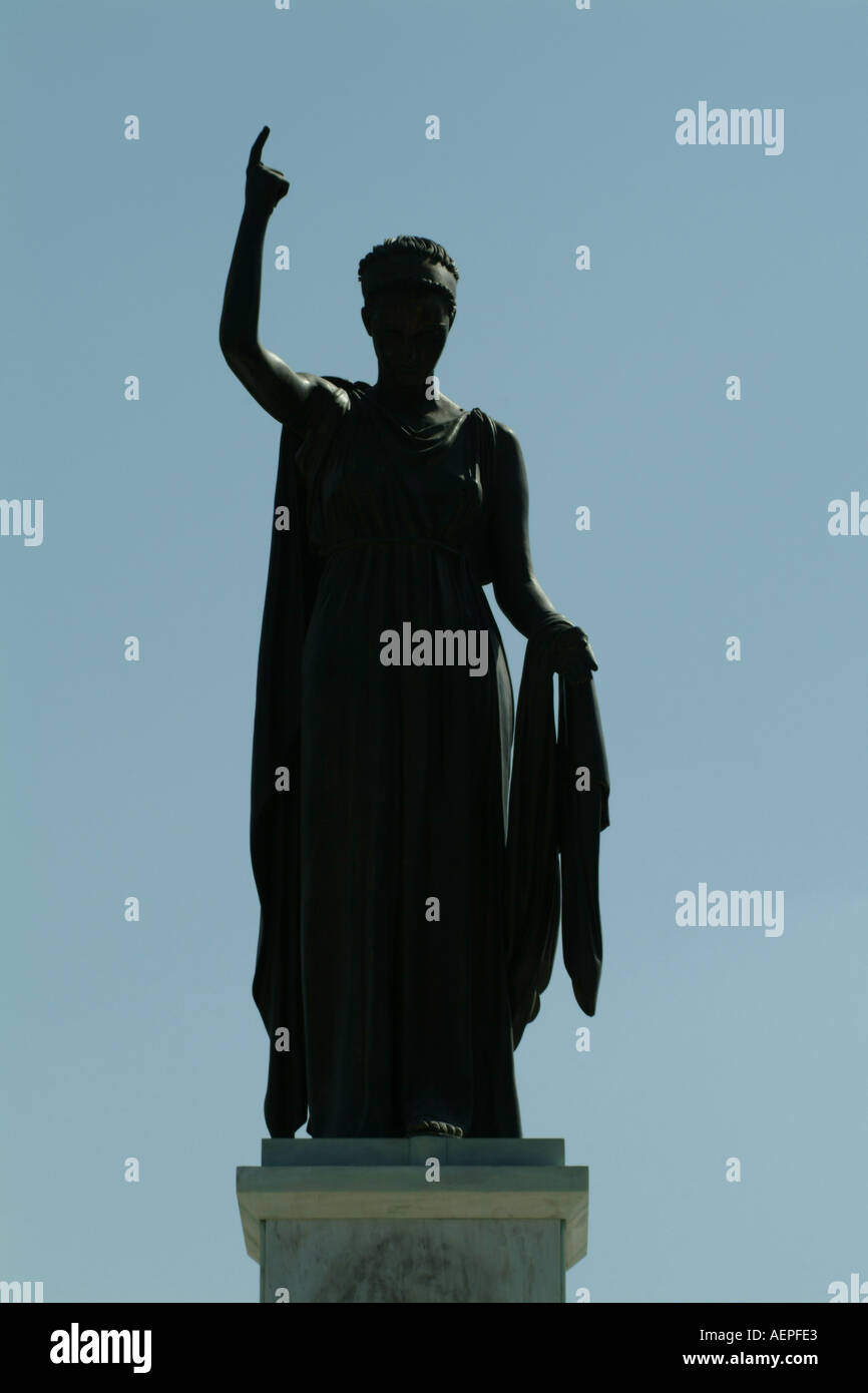 The Liberty monument nicosia lefkosia cyprus female woman Stock Photo ...