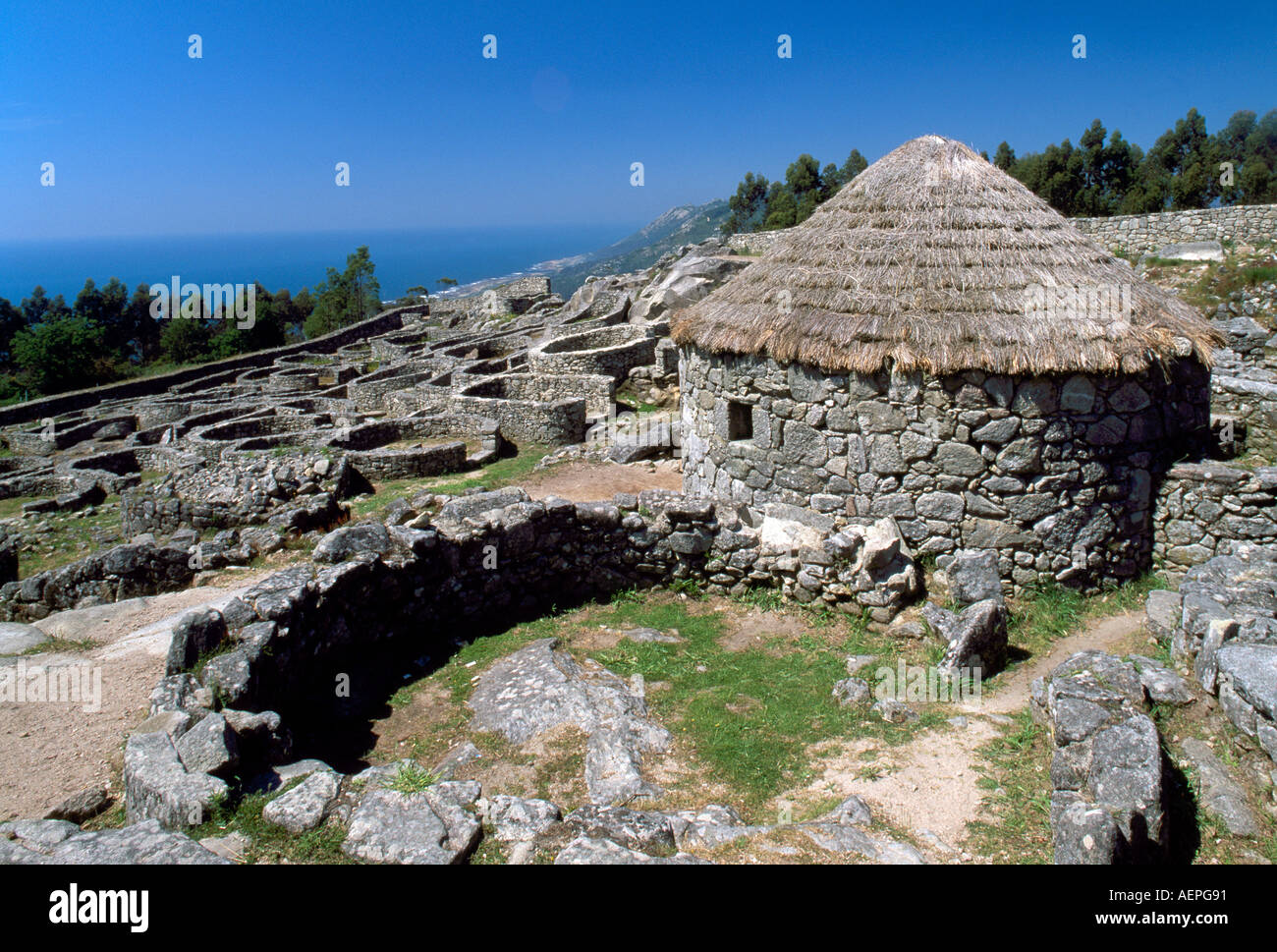La Guardia, Castro Santa Tegra, Keltensiedlung Stock Photo - Alamy
