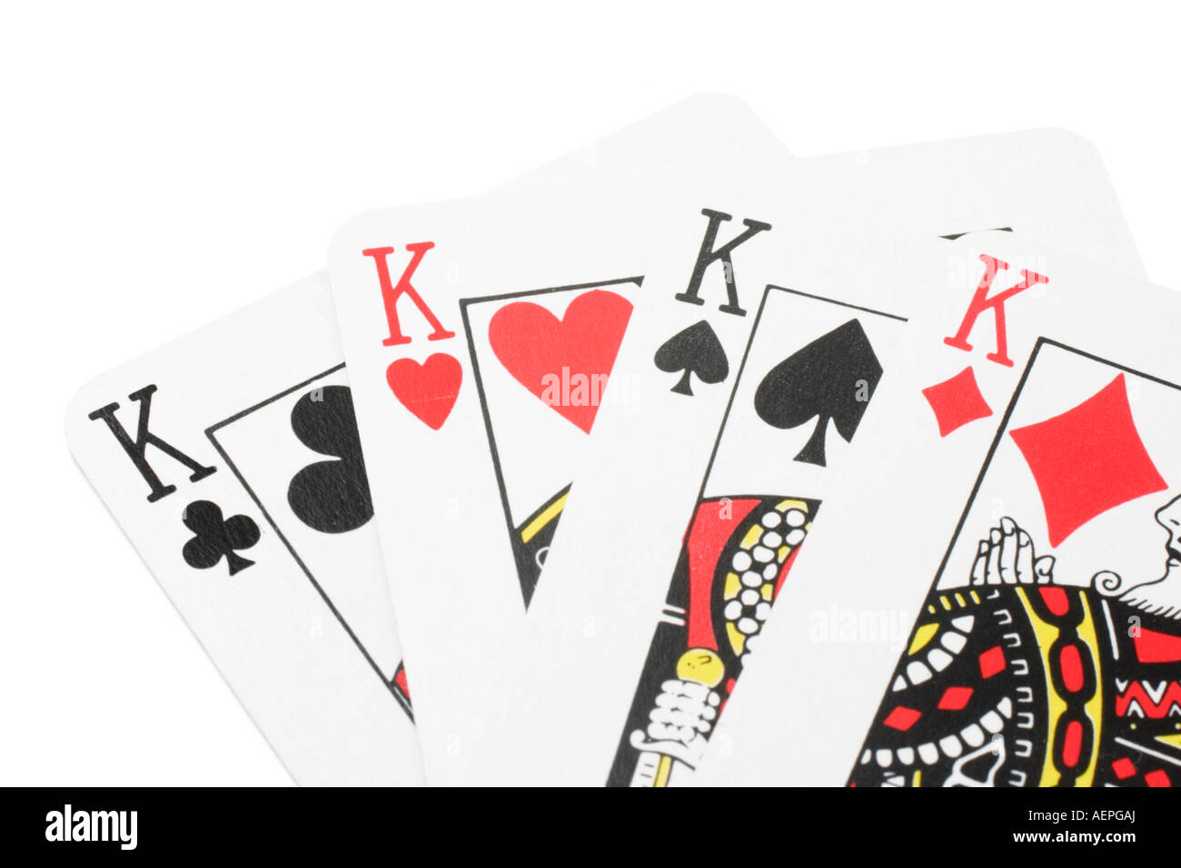 Four kings playing cards hi-res stock photography and images - Alamy