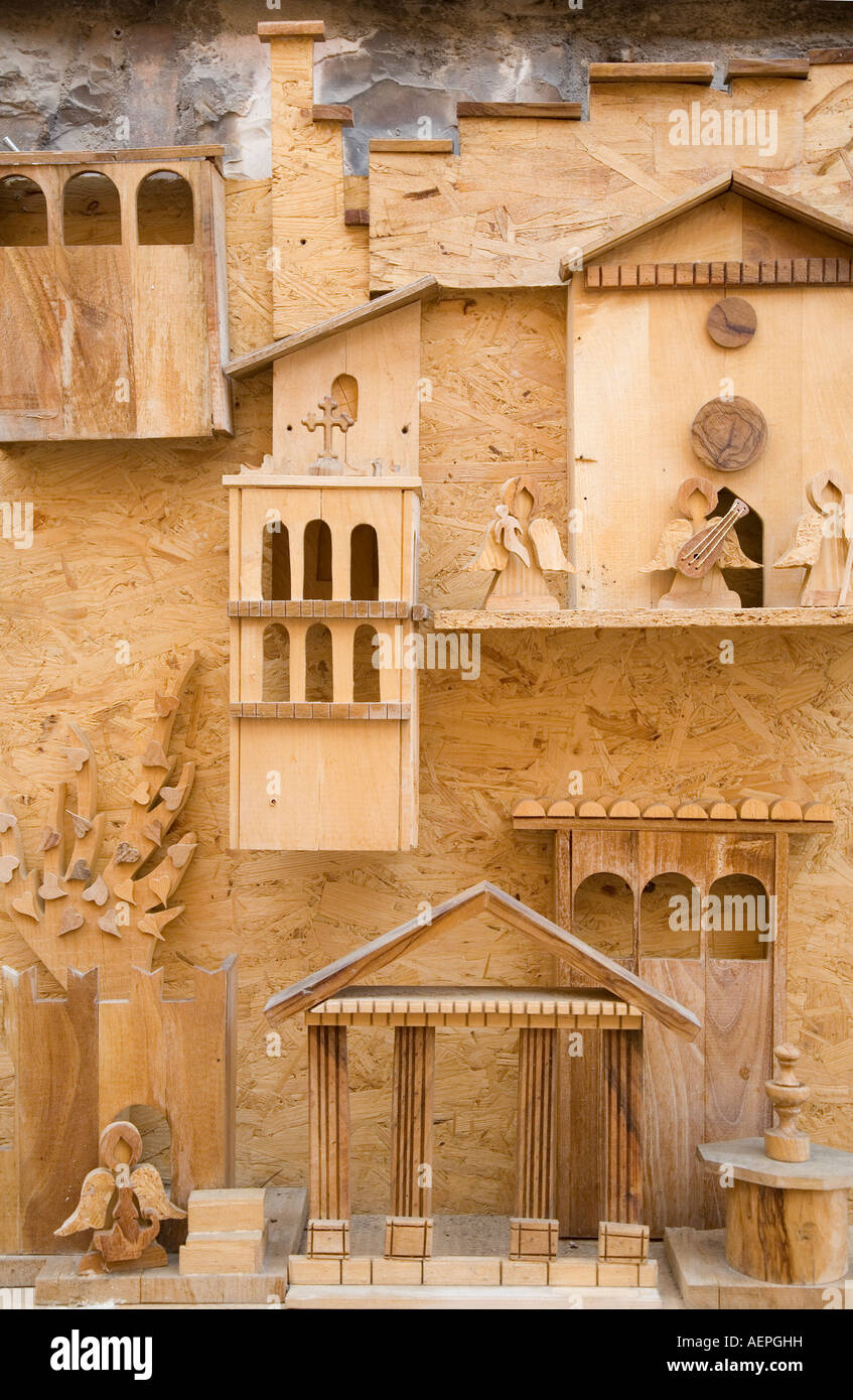Wodden model of Assisi Assisi Italy An UNESCO World Heritage site Stock ...