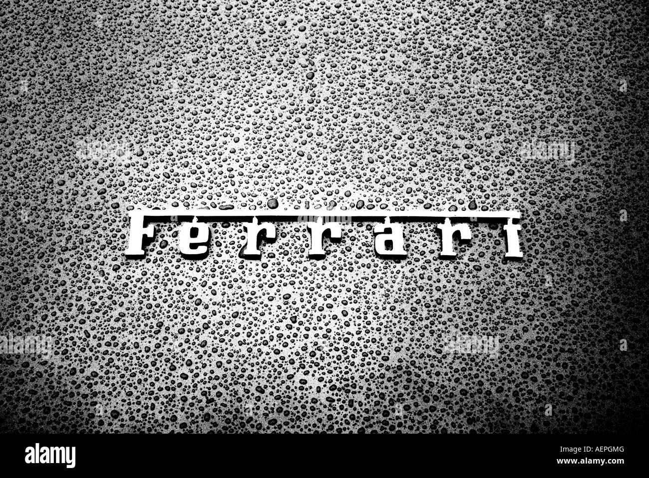Ferrari word Black and White Stock Photos & Images - Alamy