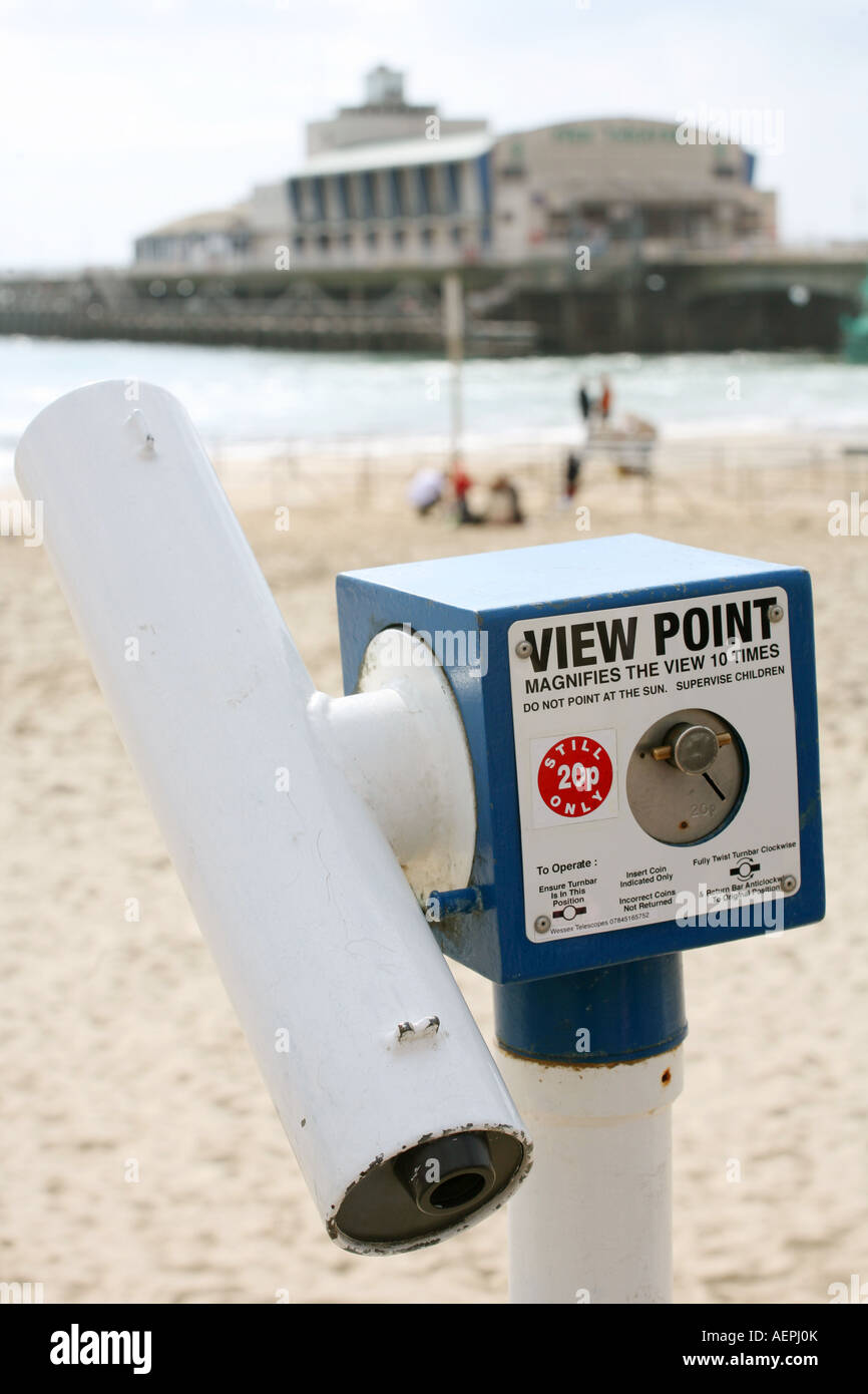 Viewpoint Bournemouth beach Stock Photo - Alamy