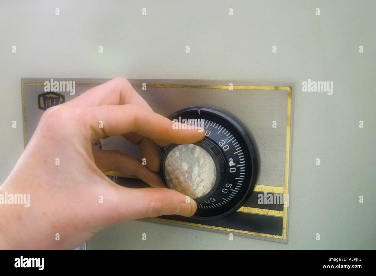 hand opening a safe Stock Photo - Alamy