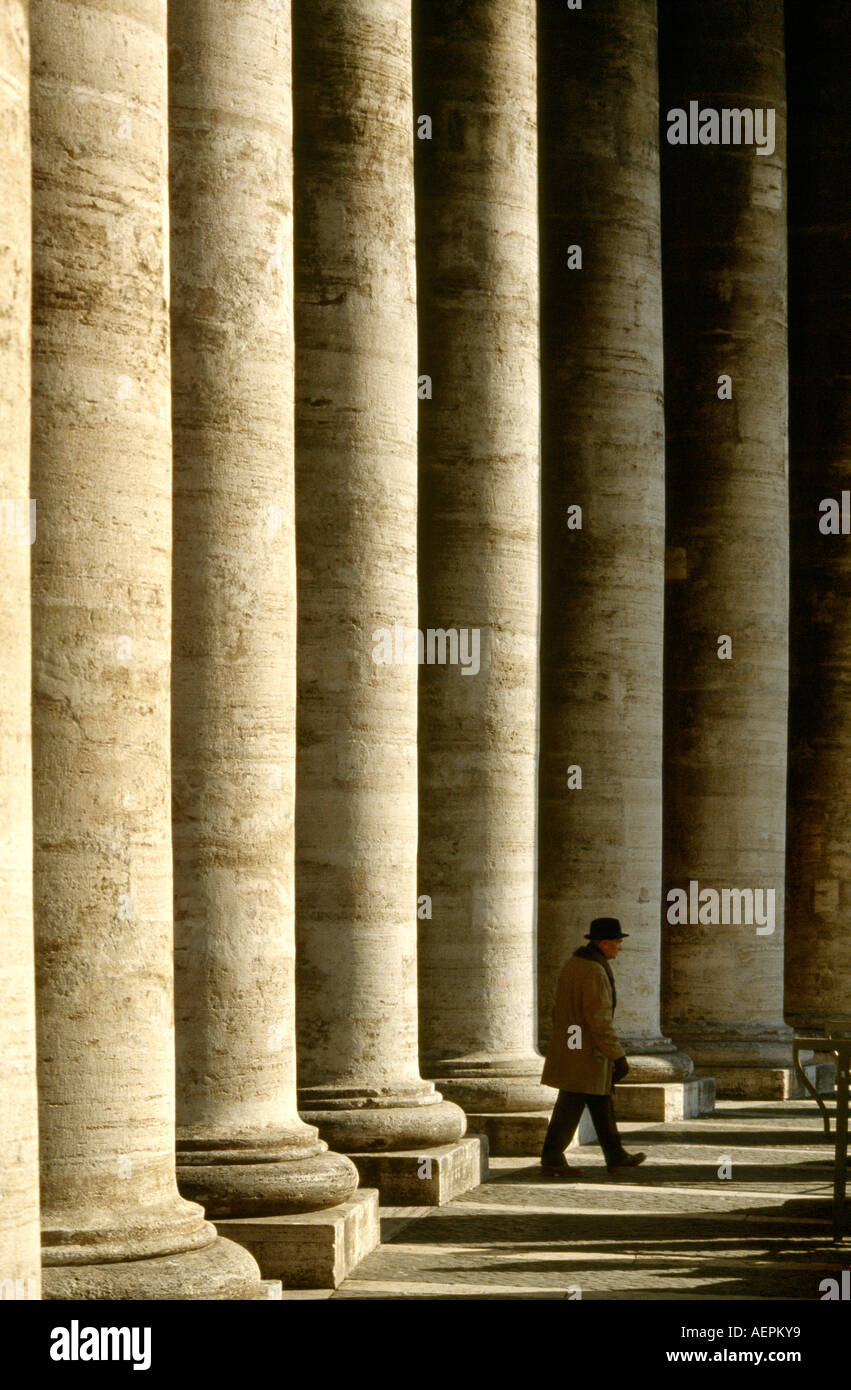 Rome Italy Vatican Pillars Stock Photo - Alamy
