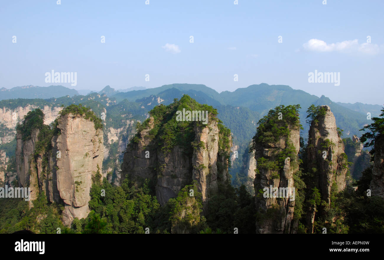 Limestone Rock formation out crop at first chinese national park at ...