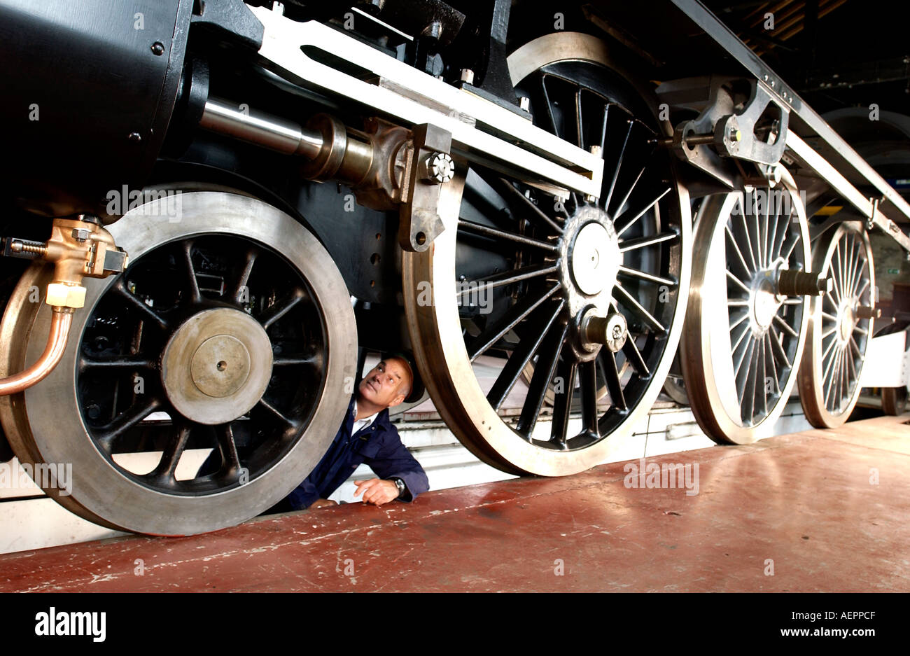 Class A1 Steam Locomotive 60163 Tornado stands in a Darlington Works ...