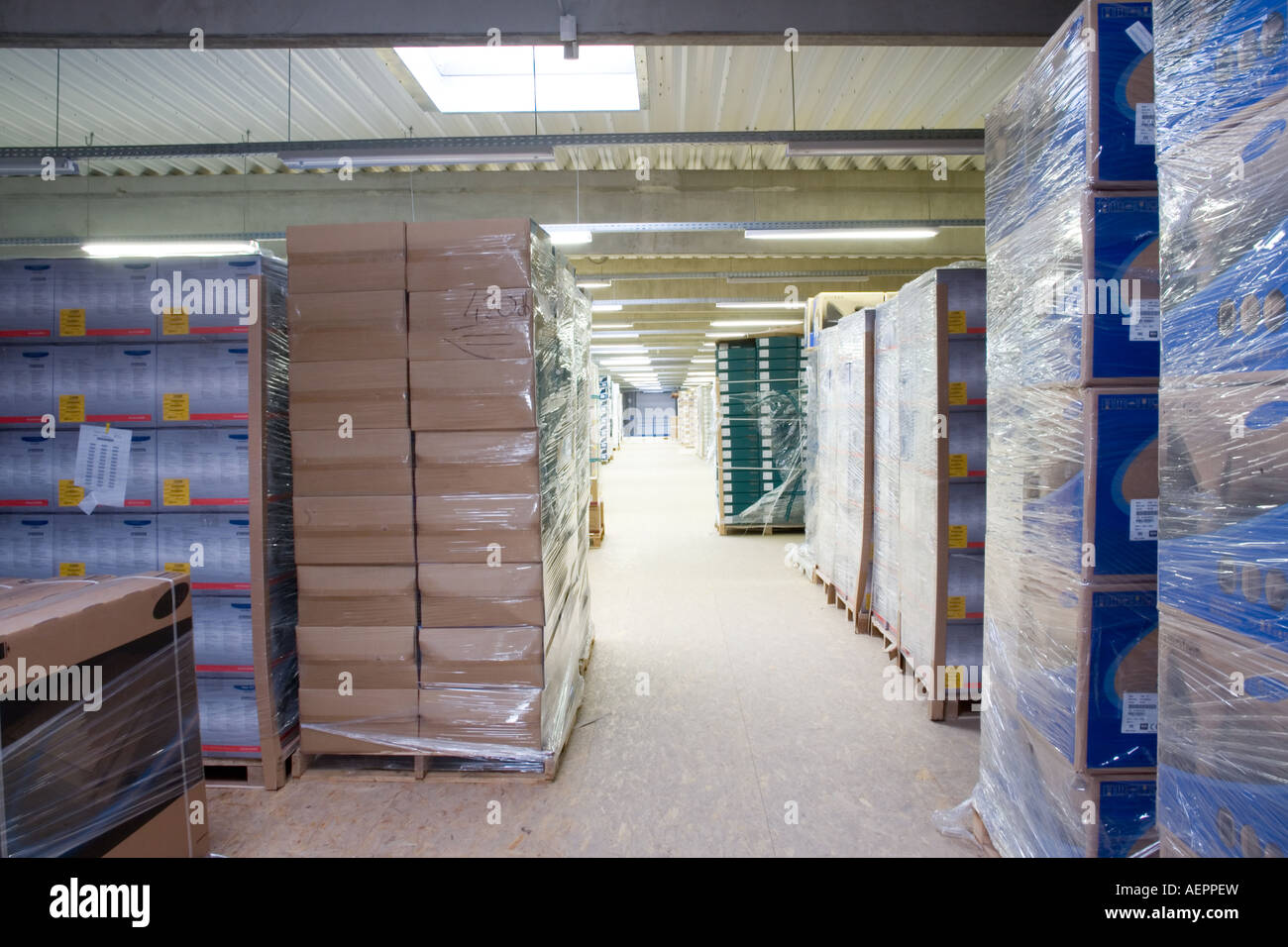 inside of a Warehouse Stock Photo - Alamy