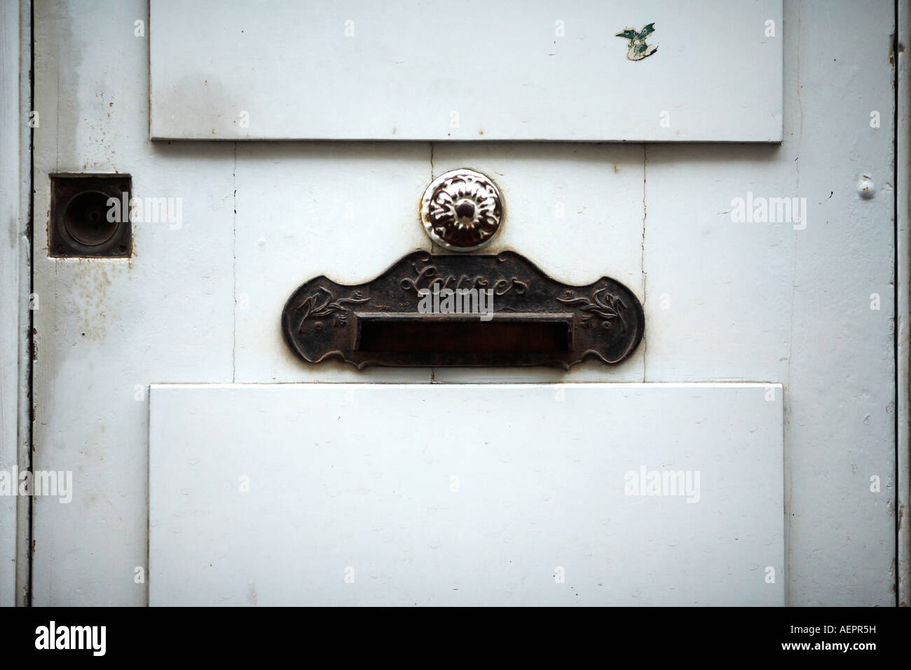 Vintage Mail Box Opening Old Town Honfleur Port Calvados Normandy ...