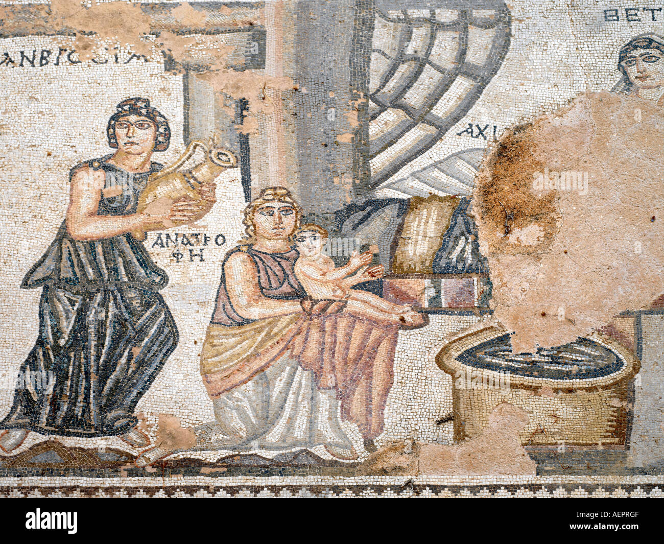 Kato Paphos Cyprus Paphos Archaeological Park House of Theseus Roman ...