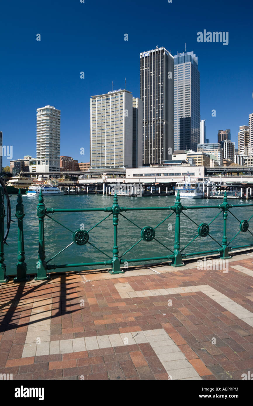 Sydney ferry terminal and Circular Quay railway station Stock Photo - Alamy