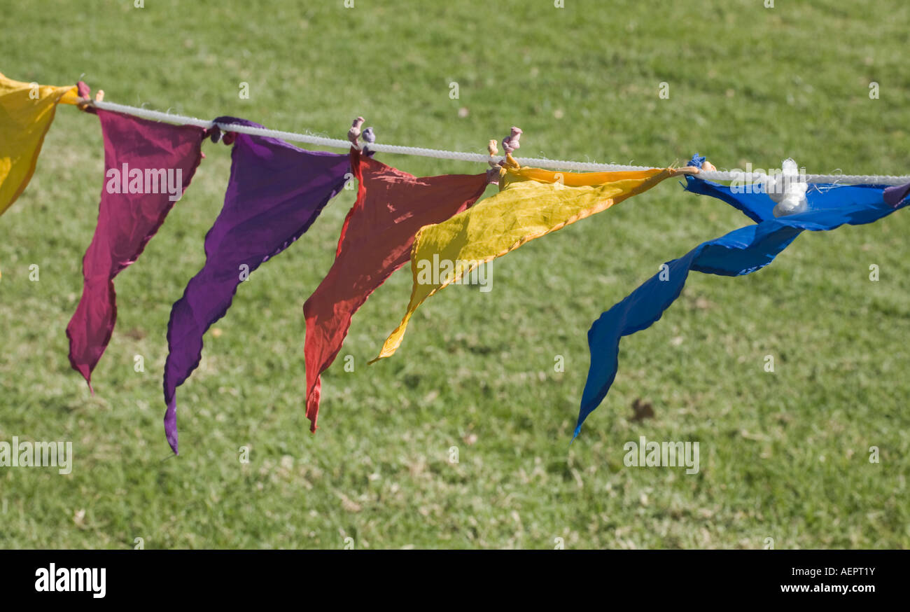 Triangular flags rope hi-res stock photography and images - Alamy