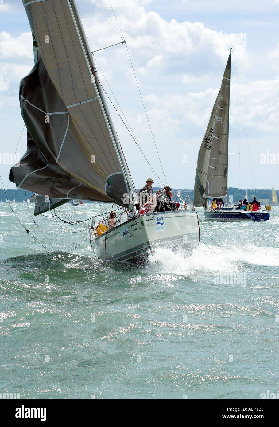 Sailing yacht cowes week hi-res stock photography and images - Alamy