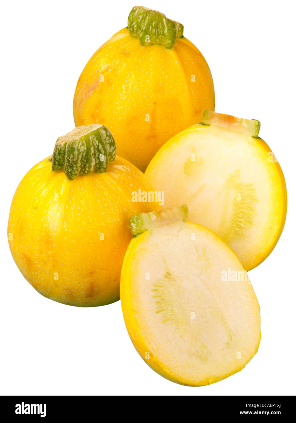 YELLOW COURGETTES CUT OUT Stock Photo - Alamy