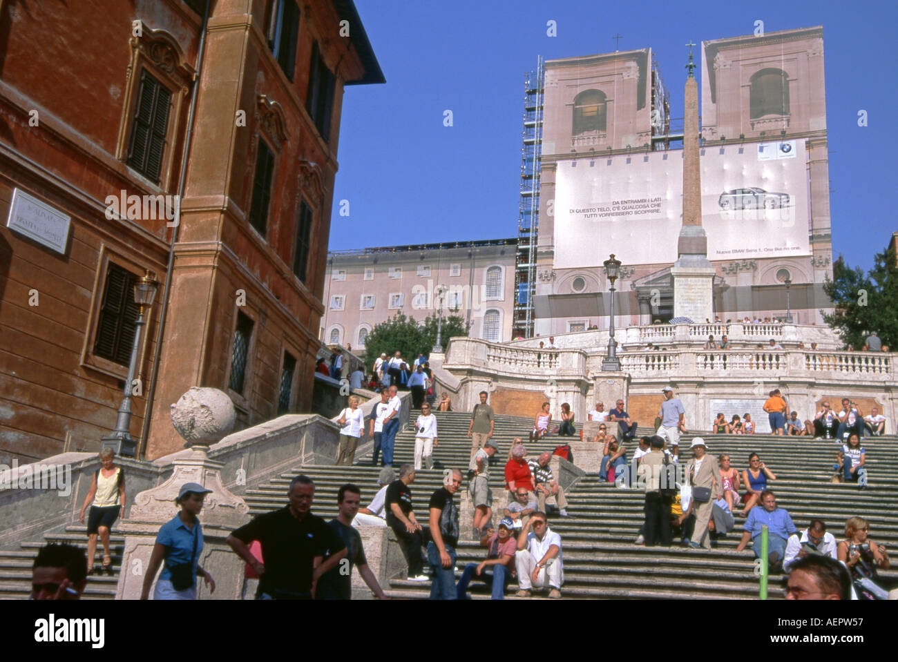 Piazza di Spagna Spanish Steps Scalinata della Trinita dei Monti Rome ...
