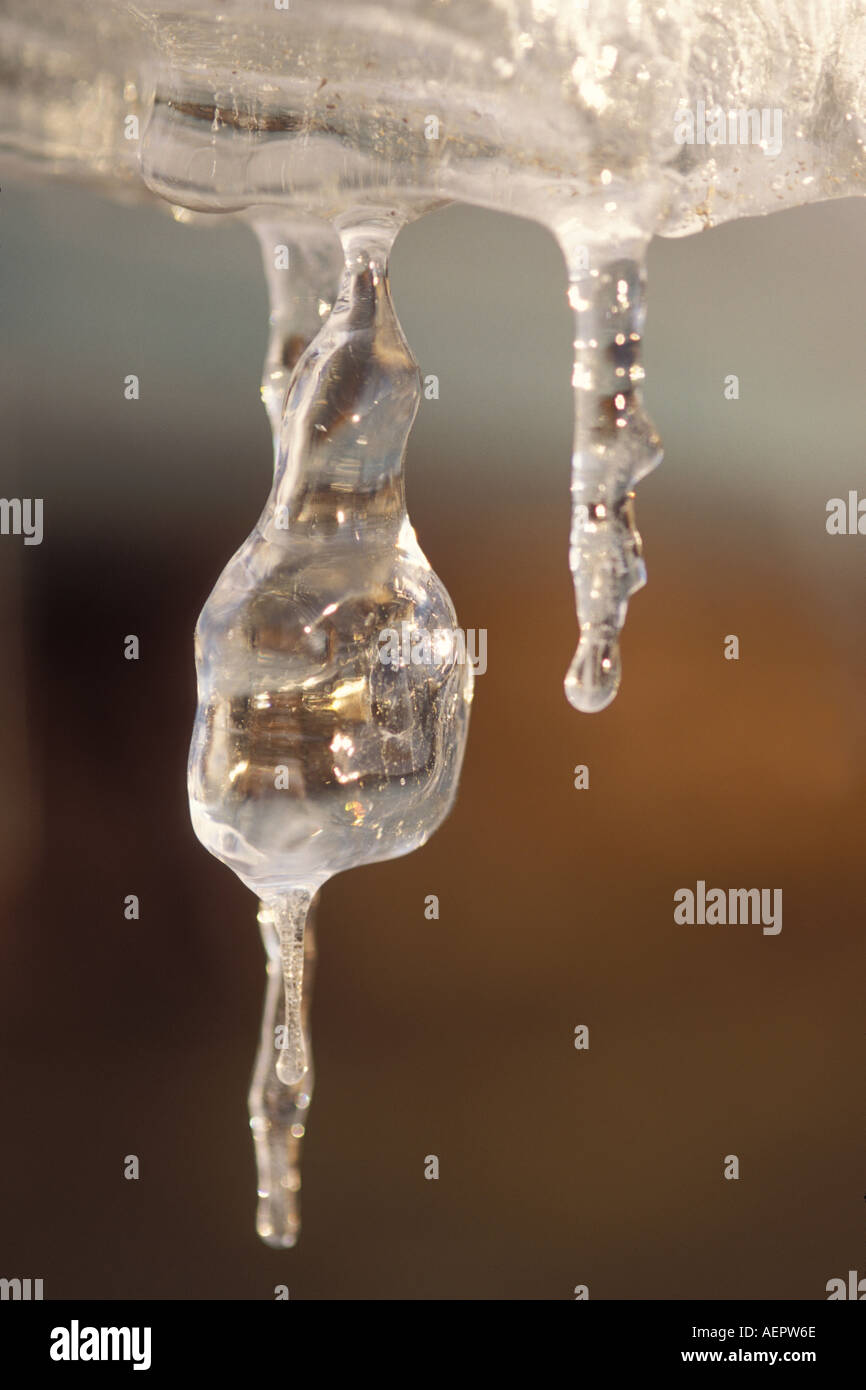 light shining through ice during breakup on the central Arctic coast ...