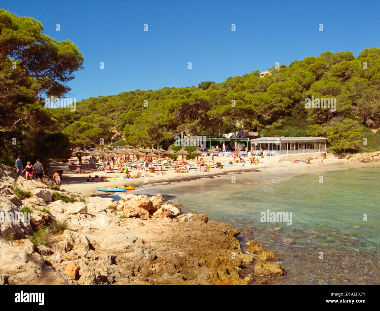 Cala Portals Vells Calvia Ponent Region Mallorca Majorca Balearic ...