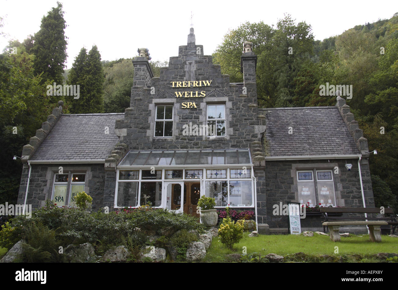 Trefriw Wells Spa Baths near Betws y Coed Snowdonia Gwynedd North West ...