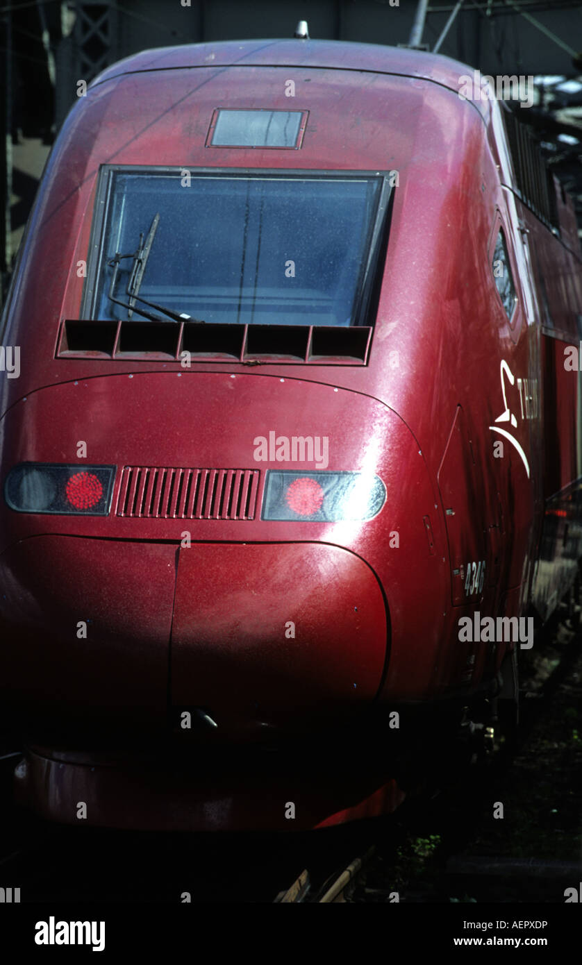 Thalys high speed express passenger train, Cologne, North Rhine ...