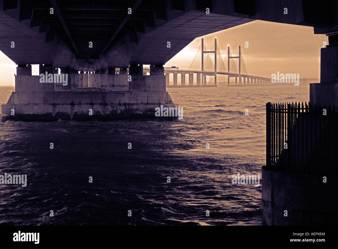 Second Severn Bridge Stock Photo - Alamy