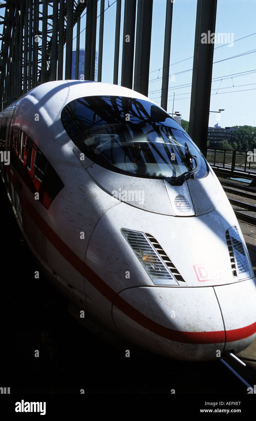 German Railways intercity express passenger train, Cologne, North Rhine ...